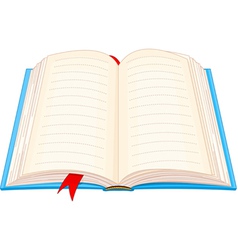 Open blue book Royalty Free Vector Image - VectorStock