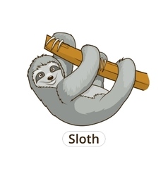 Sloth cartoon Royalty Free Vector Image - VectorStock